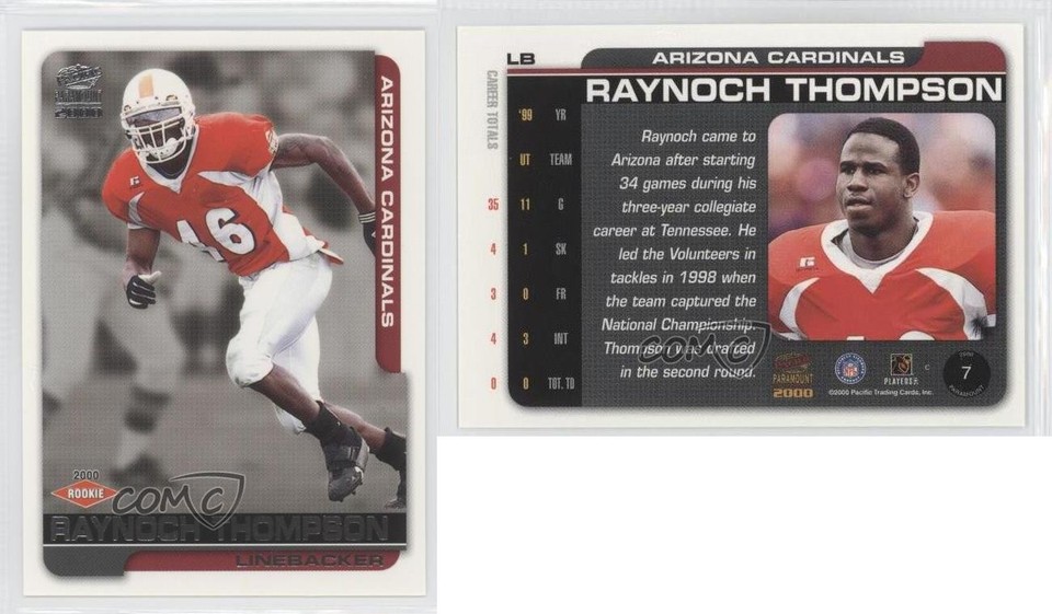 2000 Pacific Paramount Raynoch Thompson #7 Rookie RC 0a3 | eBay