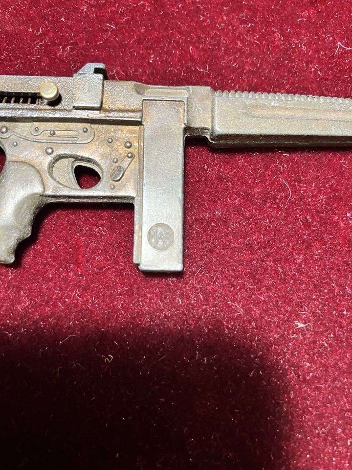 VINTAGE MARX TOMMY MACHINE GUN MINIATURE TOY 6 Inches Metal | eBay