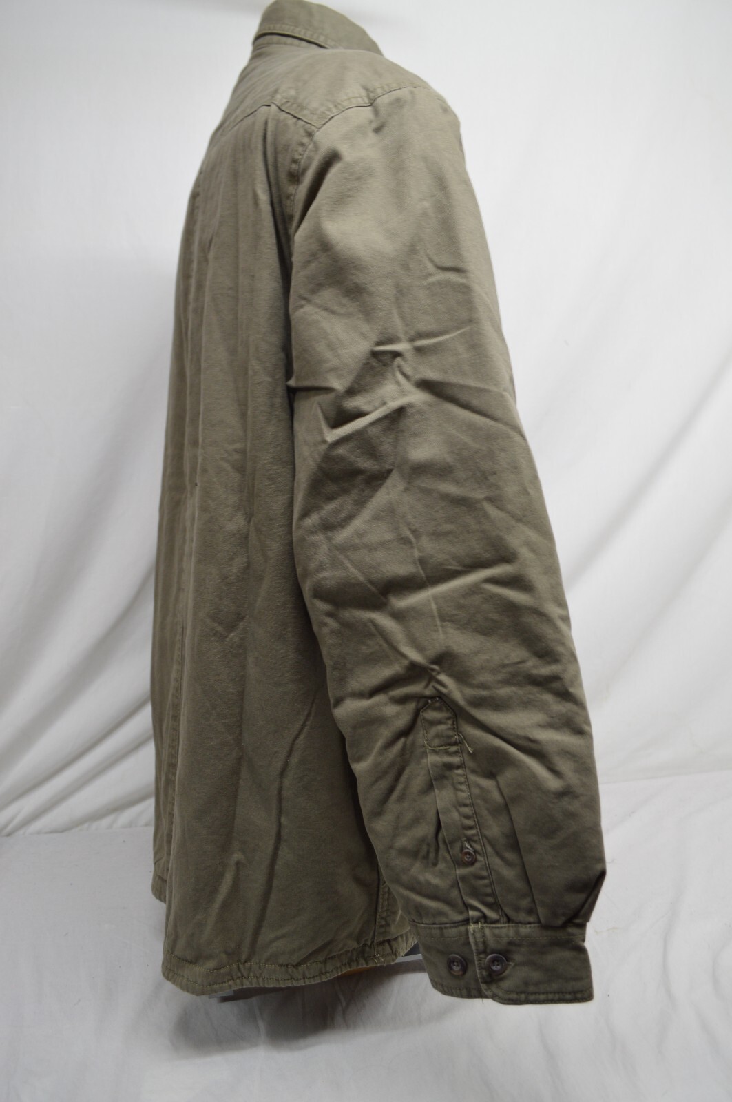 NEW Men's Marino Bay Fleece Lined Shirt Color is Olive Green Size XLT ...