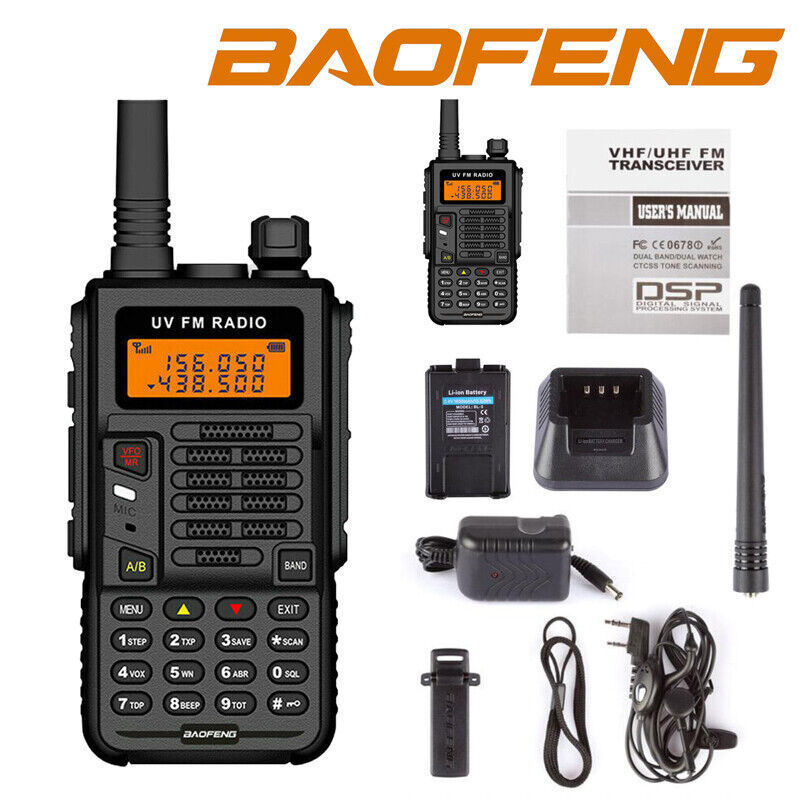BAOFENG X5 PLUS 20W DUAL BAND VHF/UHF WALKIE TALKIE LONG RANGE TWO WAY ...