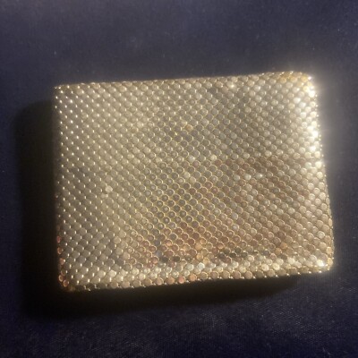 Whiting and Davis Silver Mesh Wallet 1950s Bifold Change Purse Vintage ...