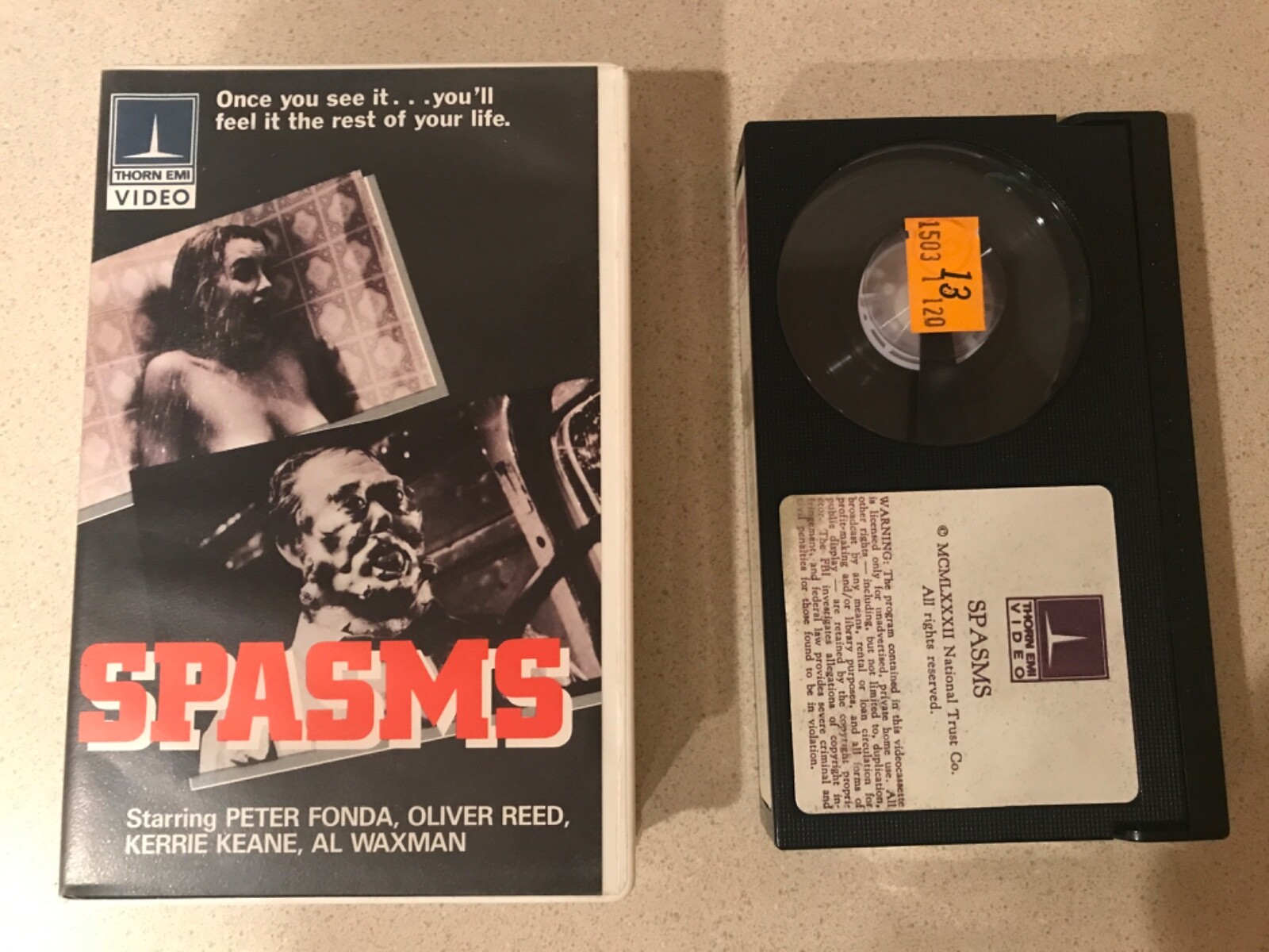 Spasms (BETA, Thorn EMI Hard Case) Peter Fonda, Oliver Reed, Kerrie ...