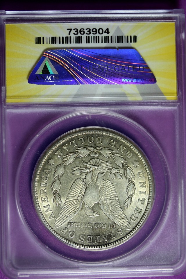 1921 - S ANACS AU50 DETAILS VAM-1B6b THORNHEAD CLEANED MORGAN DOLLAR ...