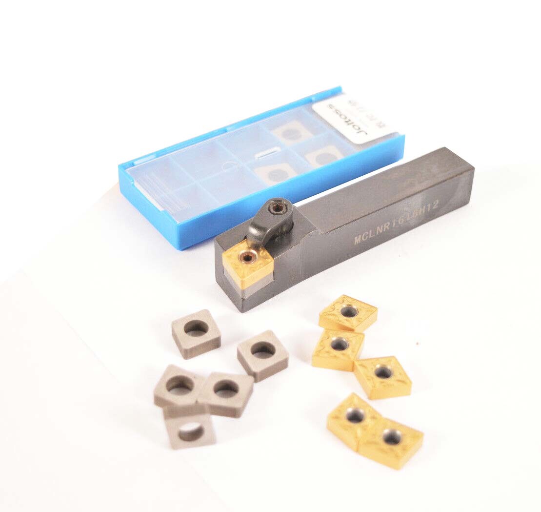 10pcs CNMG120408 Inserts + 10PCS MC1204 shim + MCLNR1616H12 lathe ...