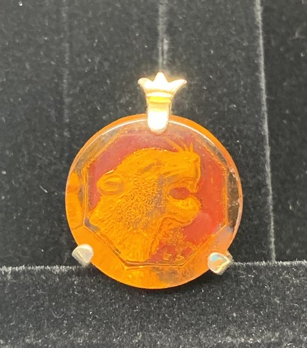 Swank Royal Crown Roaring Panther Bavarian Crystal Cufflink Only One ...