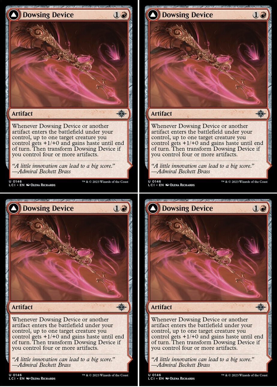 MTG - 4x DOWSING DEVICE // GEODE GROTTO - Lost Caverns of Ixalan (U ...