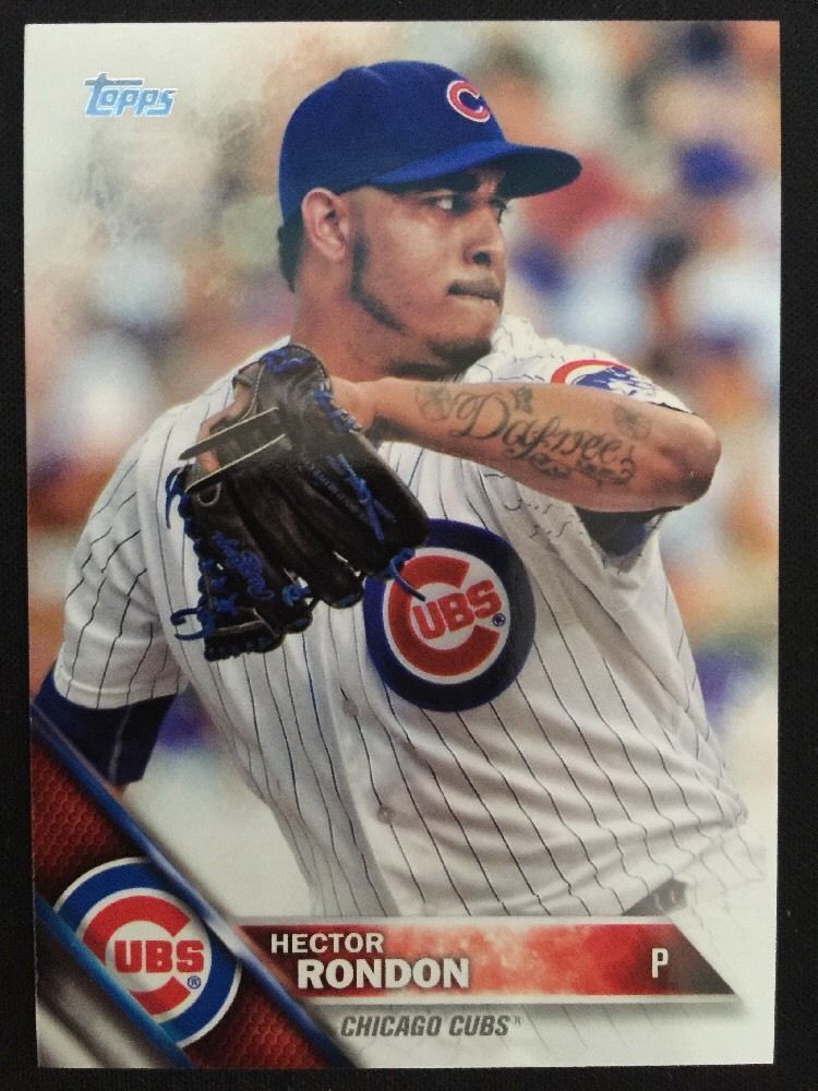 2016 Topps Baseball # 481 HECTOR RONDON Chicago Cubs World Series ...