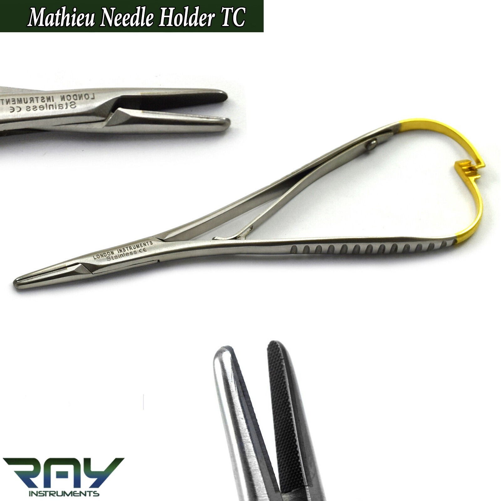 TC Mathieu Needle Holder Ligature Forceps Dental Surgical Locking ...