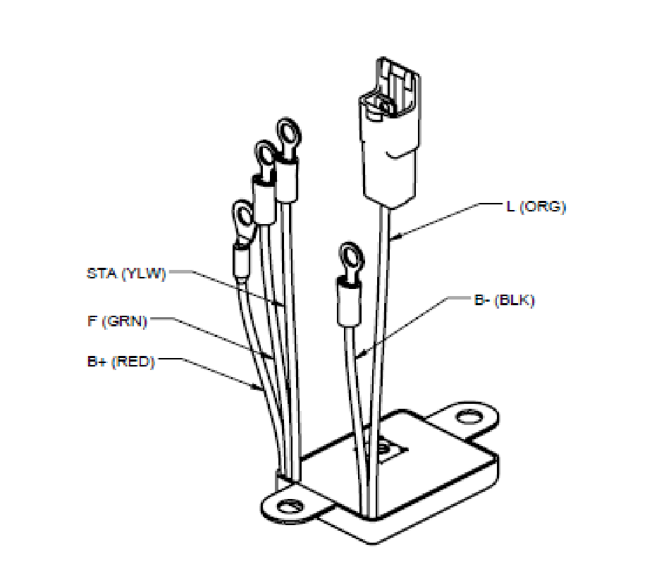 ALTERNATOR CONVERSTION VOLTAGE REGULATOR FOR FORD 1G TYPE 1 ONE WIRE ...