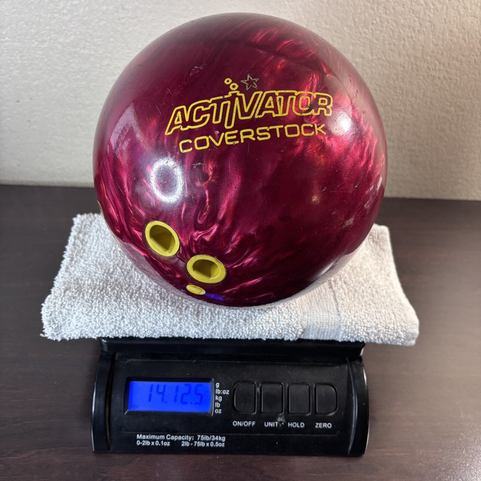 Brunswick Blazing Inferno Activator Coverstock - Rare Bowling Ball 14lb ...