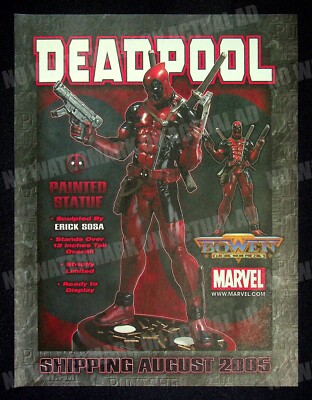 Deadpool Figure Marvel Bowen Designs 2005 Trade Print Magazine Ad ...