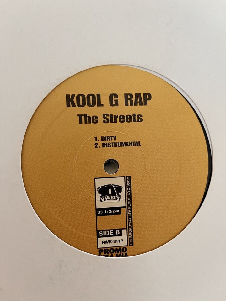 Kool G Rap ‎– The Streets 2001 12" Vinyl Record Promo Rawkus Hip-Hop ...