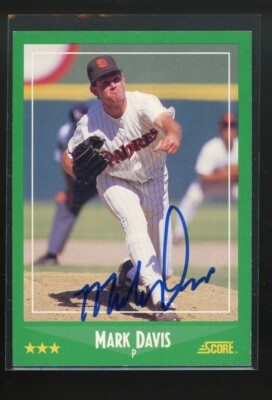 1988 Score MARK DAVIS Signed Card autograph auto PADRES GIANTS | eBay