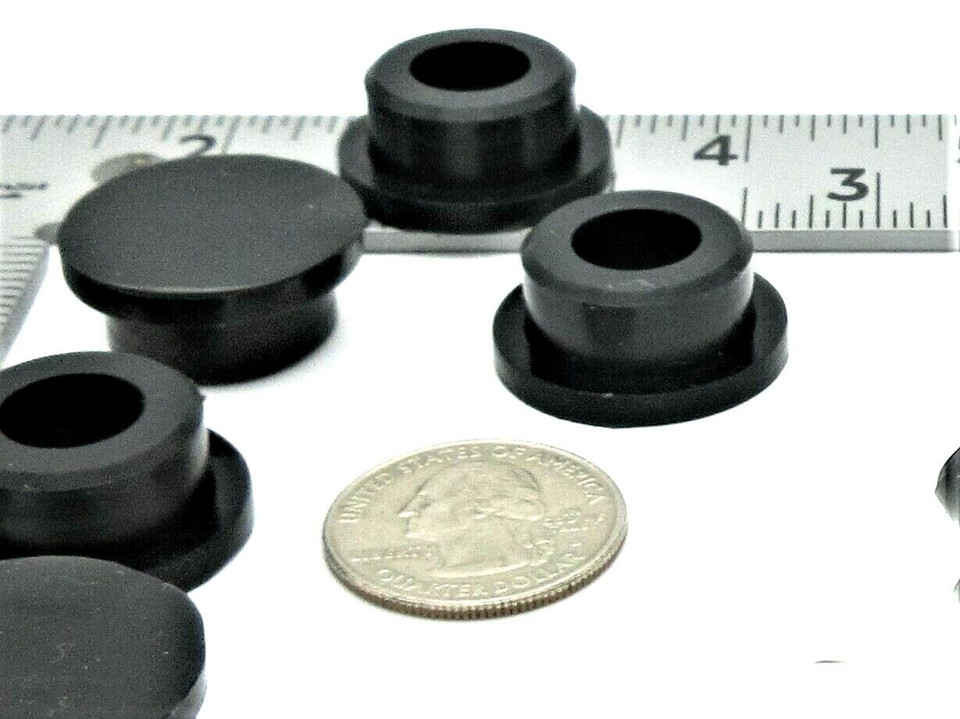 3/4" Rubber Hole Plug Thick Panel Push-In Compression Stem Bumper Foot ...