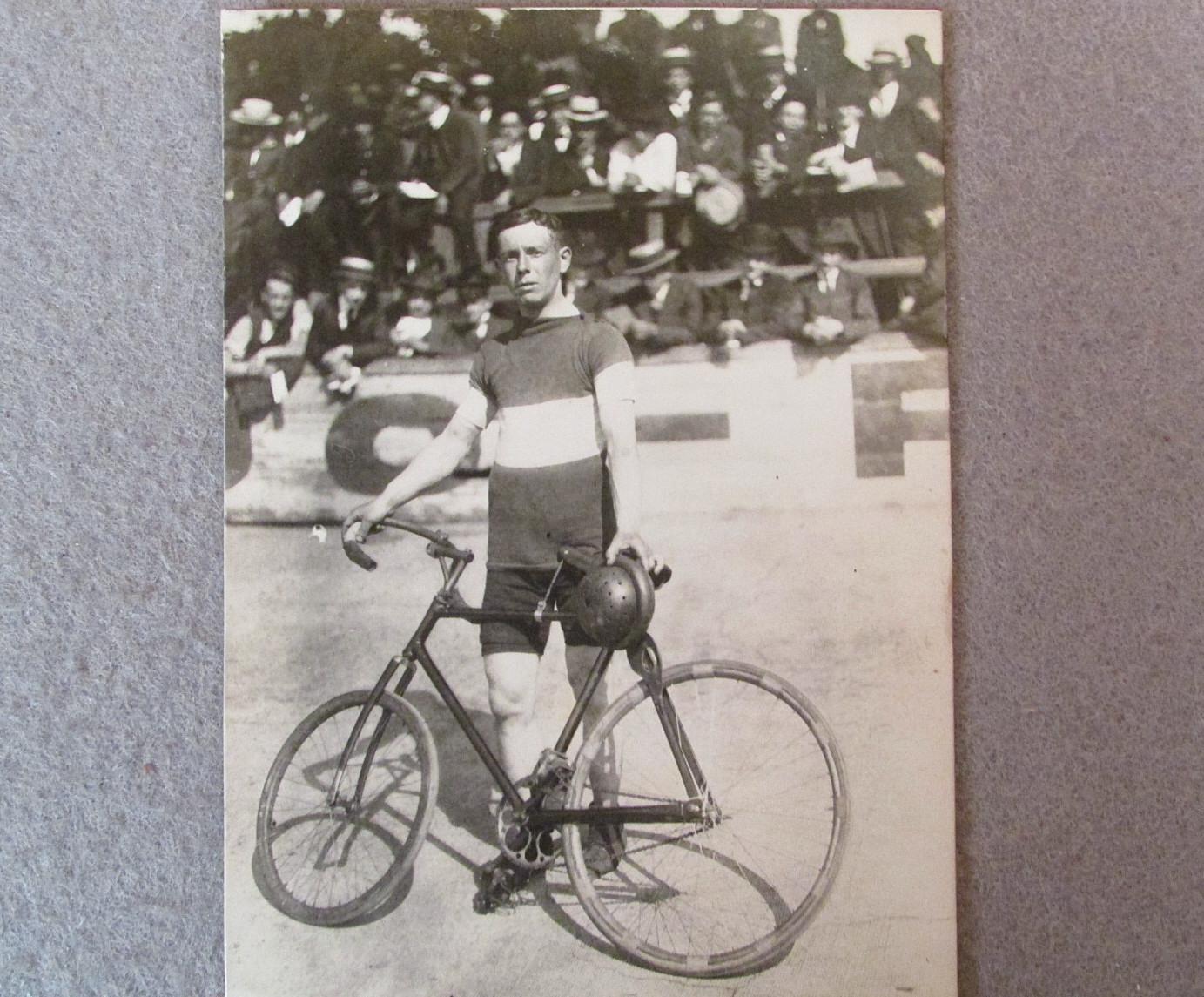Vintage 1930s Bicycle Track Bike Racer Photograph Postcard Germany ...