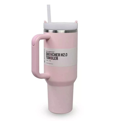 Stanley 40oz Flamingo Pink Tumbler Stainless Steel H2.0 FlowState ...