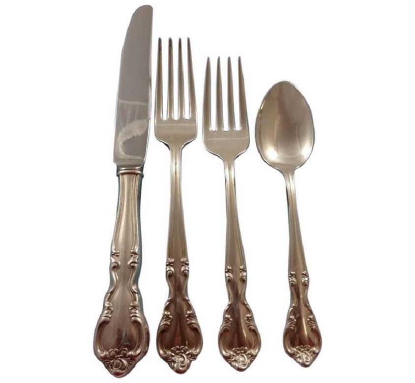American Classic by Easterling Sterling Silver Flatware Set 8 Service ...