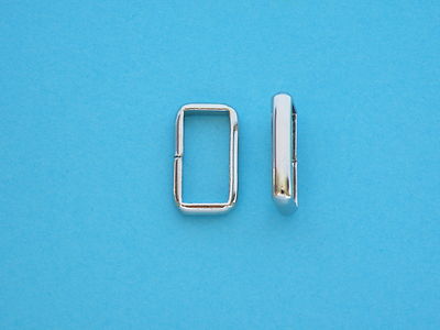 12mm 1/2" Rectangle Keeper Loop Ring Nickel Nickle Plated Belt Keepers ...