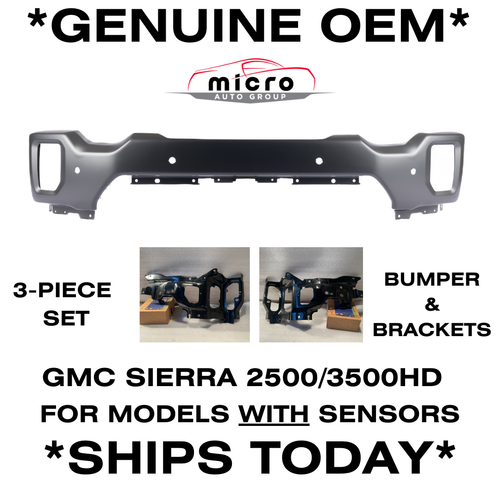 2020-2023 GMC SIERRA 2500HD 3500HD FRONT PRIMED BUMPER & BRACKETS OEM ...