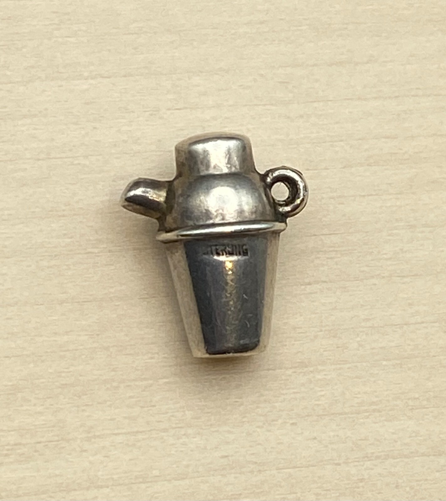 Vintage Sterling Silver Cocktail Shaker Charm | eBay