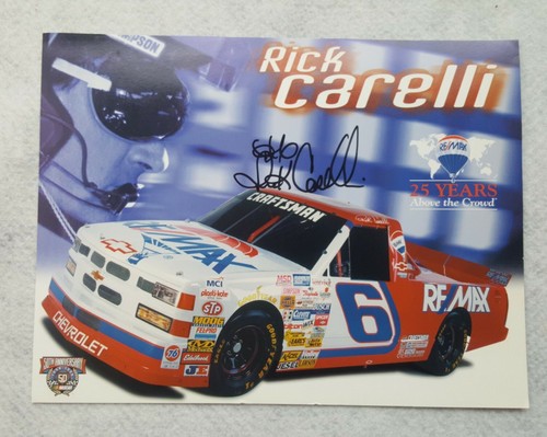 Autographed RICK CARELLI #6 NASCAR CRAFTSMAN TRUCK SERIES RE/MAX | eBay