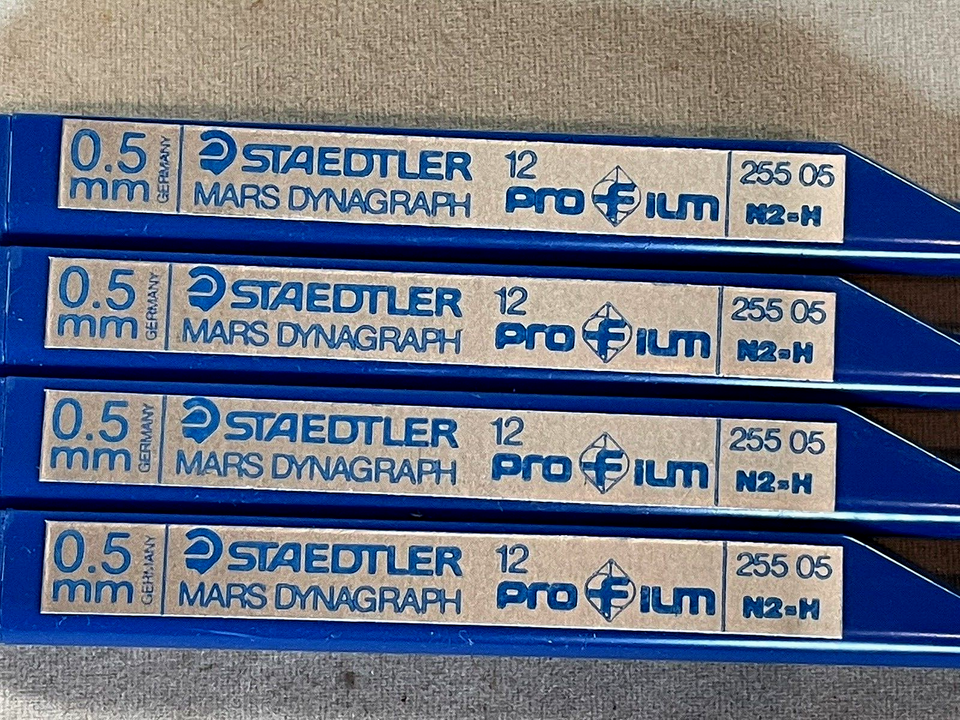 QTY 48 STAEDTLER MARS DYNAGRAPH PRO-FILM MINES FINE LEAD, 0.5mm N2=H | eBay