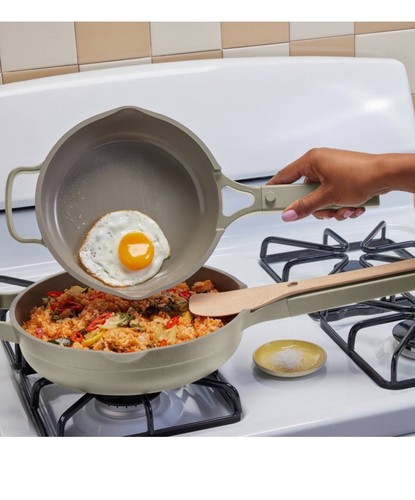 Our Place 3pc Aluminum Ceramic Nonstick Mini Always Pan Set Cream | eBay