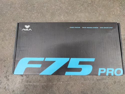 AULA F75 PRO Wireless Mechanical Keyboard White/Gradient Blue RGB ...
