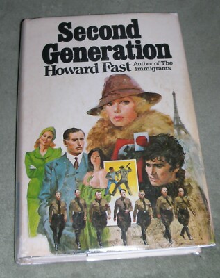 SECOND GENERATION by Howard Fast 1978 HC/DJ ~ Book Club Ed ~ Early ...