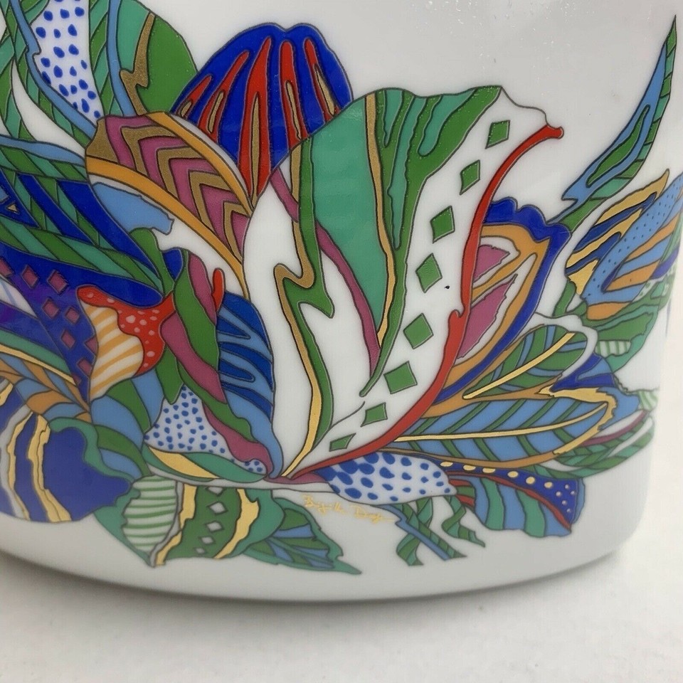 Brigette Deoge for Rosenthal, Germany Mid Century Pillow Vase Bright ...