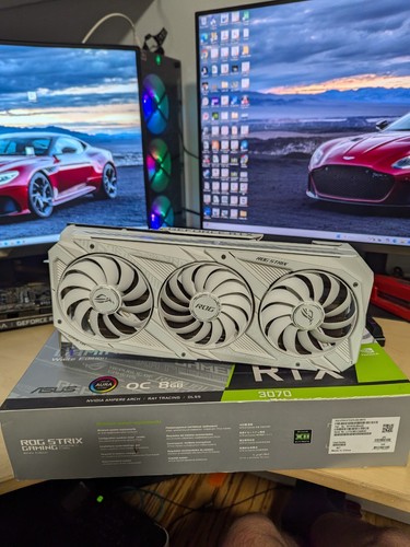 ASUS REPUBLIC OF GAMERS STRIX GEFORCE RTX 3070 WHITE EDITION GRAPHICS ...