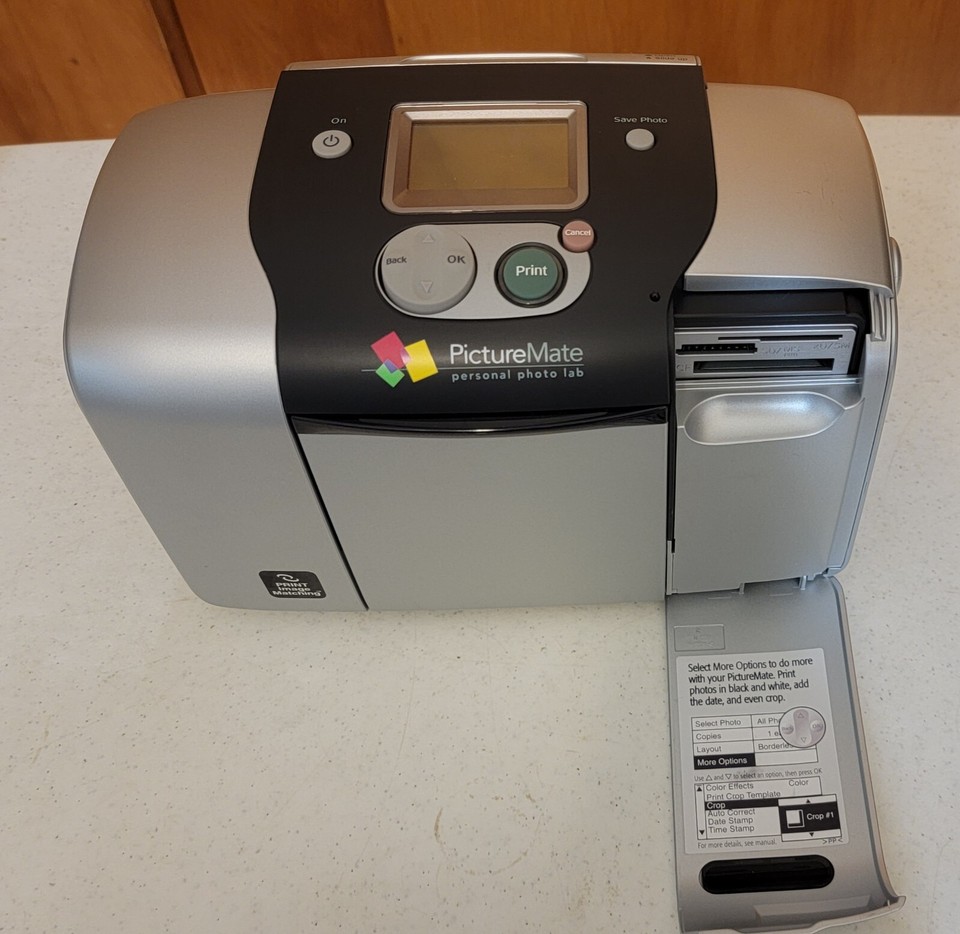 Epson PictureMate Personal Photo Lab Printer + 100 Piece Print Pack ...