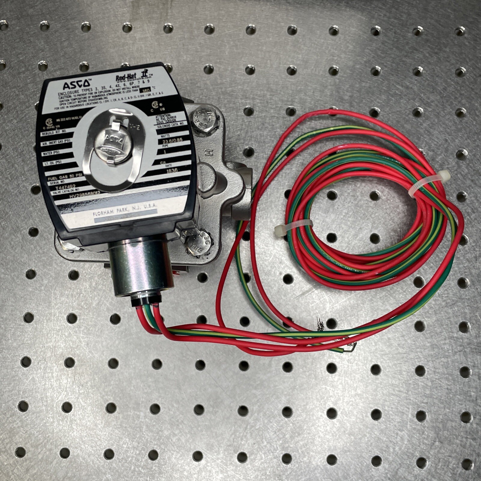 ASCO HV298568012 / ASCO Solenoid 24VDC 2 Way 1" 0-50psi Explosion Proof ...