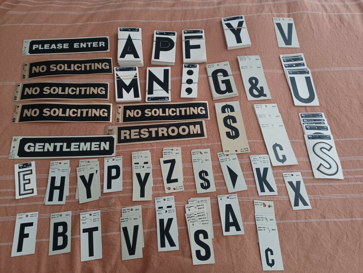 Brown Peel And Stick Letters