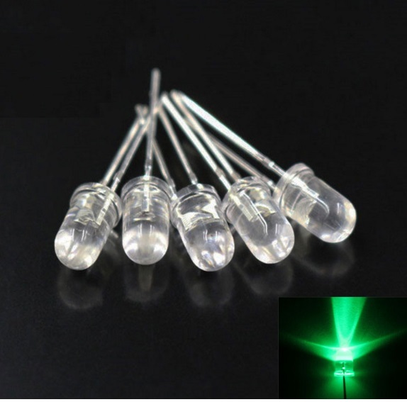 200pcs NEW F5 5mm Green Round Superbright LED Light LED lamp | eBay