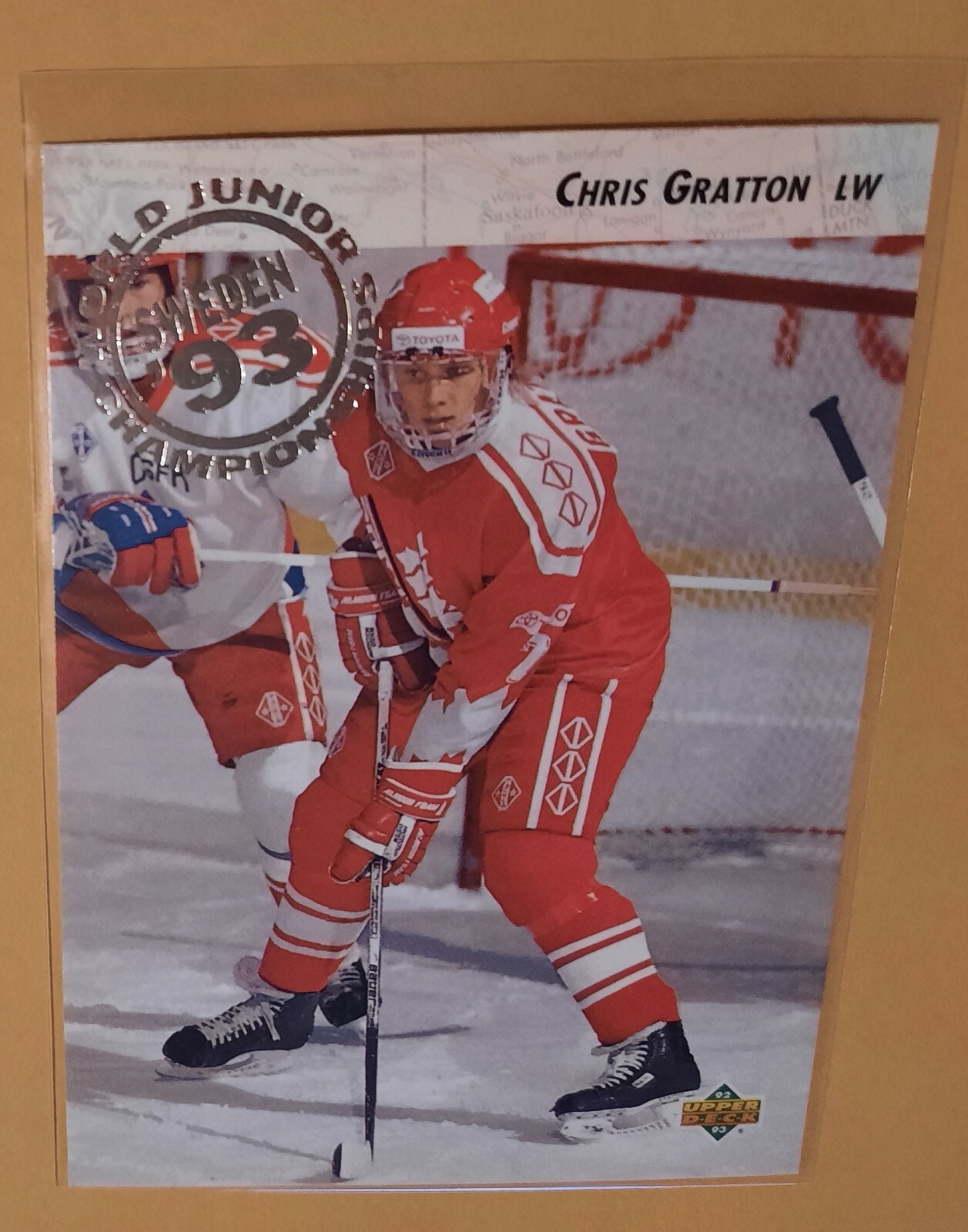 1992-93 Upper Deck Hockey CHRIS GRATTON #590 ROOKIE RC - World Juniors ...