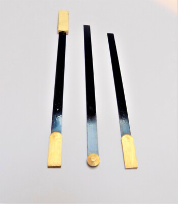 Set of 3 Pendulum Rods Clock Suspension Spring Long Case Grandfather ...