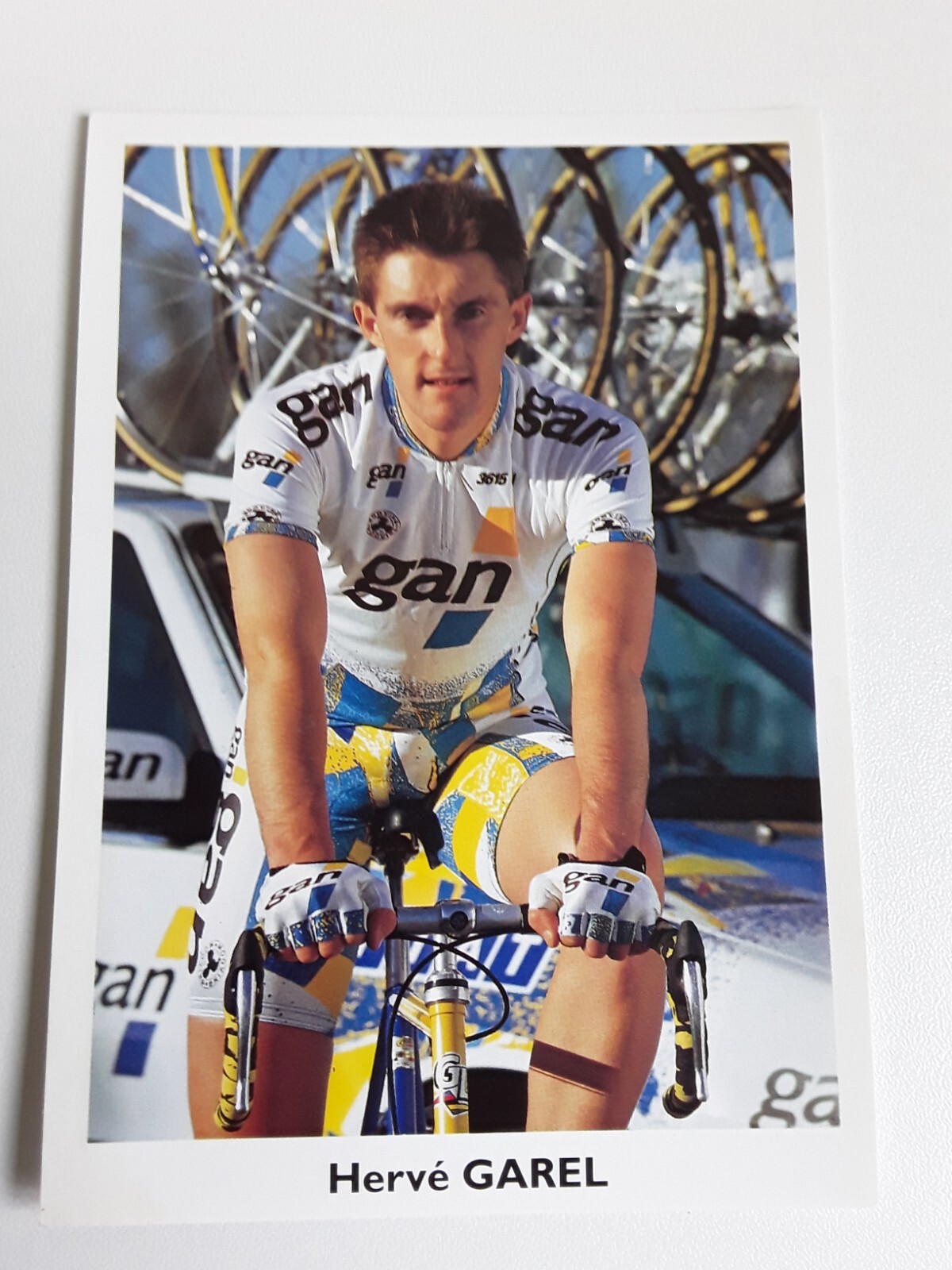 CYCLISME Carte cycliste HERVÉ GAREL Équipe GAN 1994 . | eBay