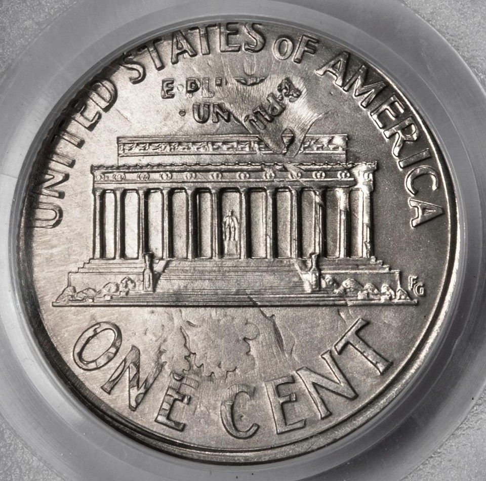 2000 PCGS MS66 Cent Struck on Struck Dime Mint Error Double ...