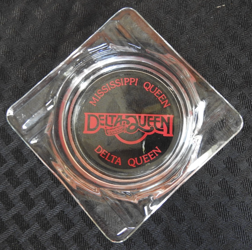 1970s "Delta Queen Steamboat Company" Ashtray Greene Line Ohio River ...