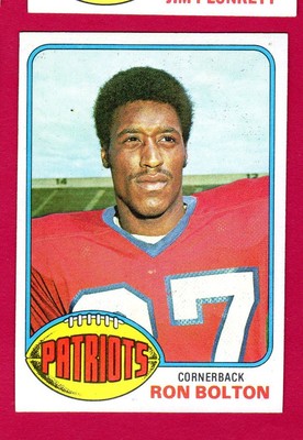 1976 Topps FB #284 Ron Bolton/Patriots EX/MT | eBay
