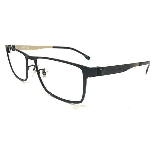 Hugo Boss Eyeglasses Frames 1342/F I46 Black Gold Rectangular 57-17-145 ...