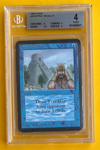 MTG ANCESTRAL RECALL Alpha (BGS 4) (OldManMTG 009-120) | eBay