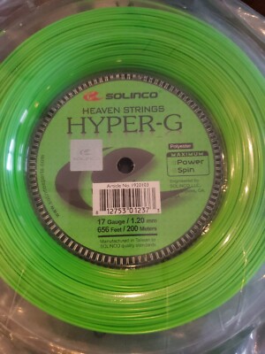Solinco Hyper G 17 1.20mm 656 feet / 200m Tennis String Reel | eBay