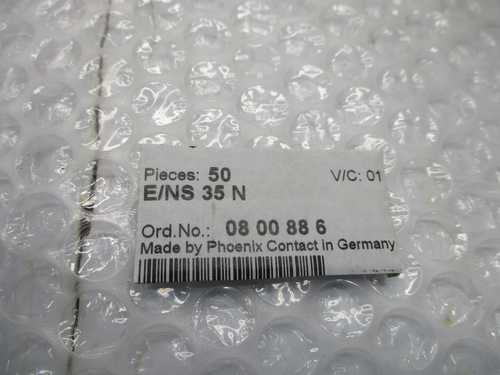 PHOENIX CONTACT E/NS35N 0800886 END CLAMP LOT OF 50 NSNP | eBay