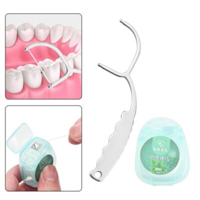 Portable Handle Tooth Flossing Home Dental Floss Practical Tooth Floss ...