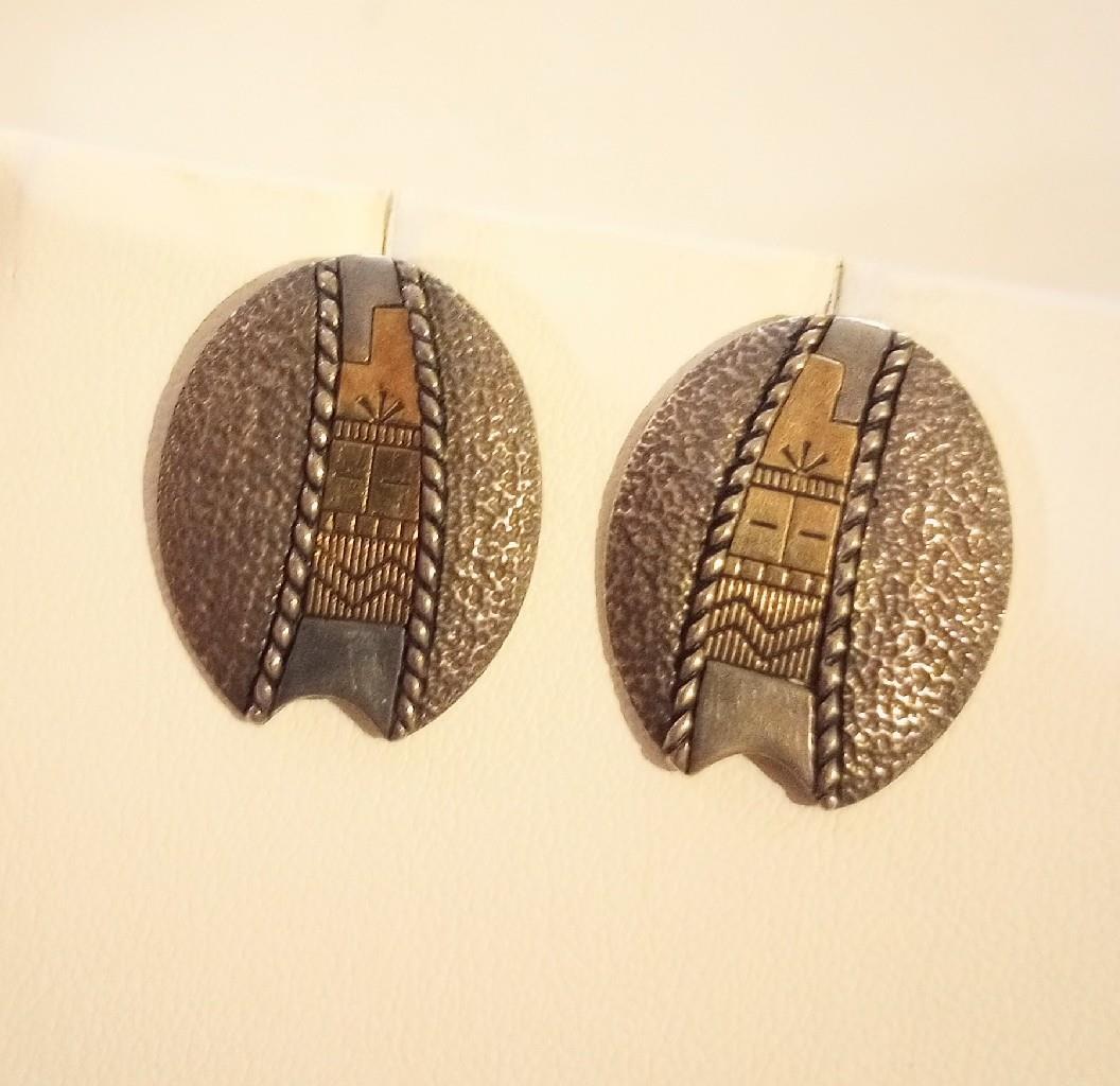 Navajo Roderick Tenorio RMT Carolyn Pollack Relios Sterling & 14K Gold ...