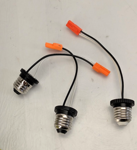 LED Retrofit Bulb Adapter 2-Pin T24 to E26 Screw Base Socket Converter ...