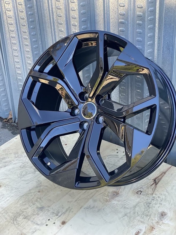 20x9 Black Wheels For Audi A8 A6 A5 A4 Q5 Q7 Tiguan Rims Set Four 20 ...