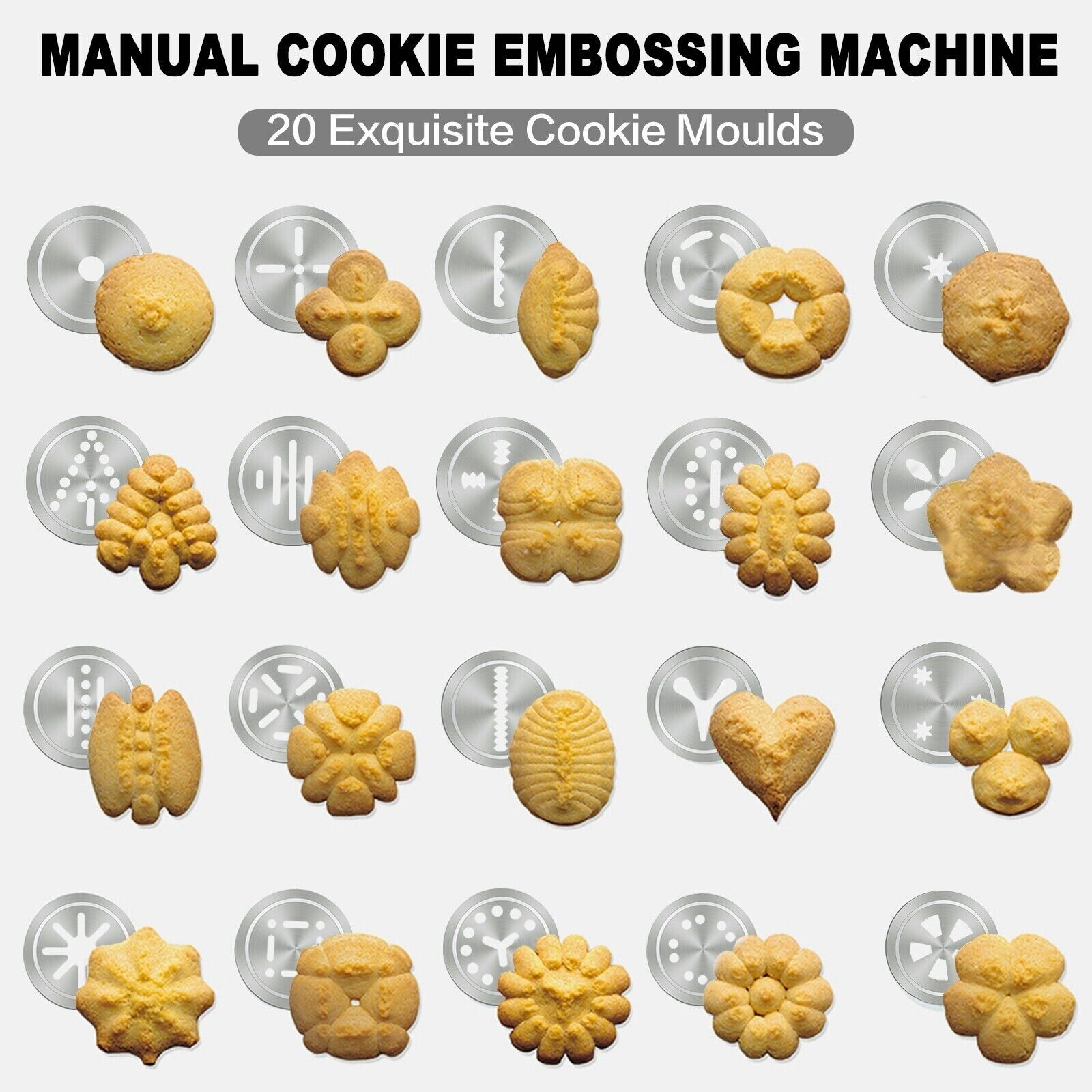 Cookie Press Machine Biscuit Maker Cake Making Gun Biscuit Maker Cookie ...